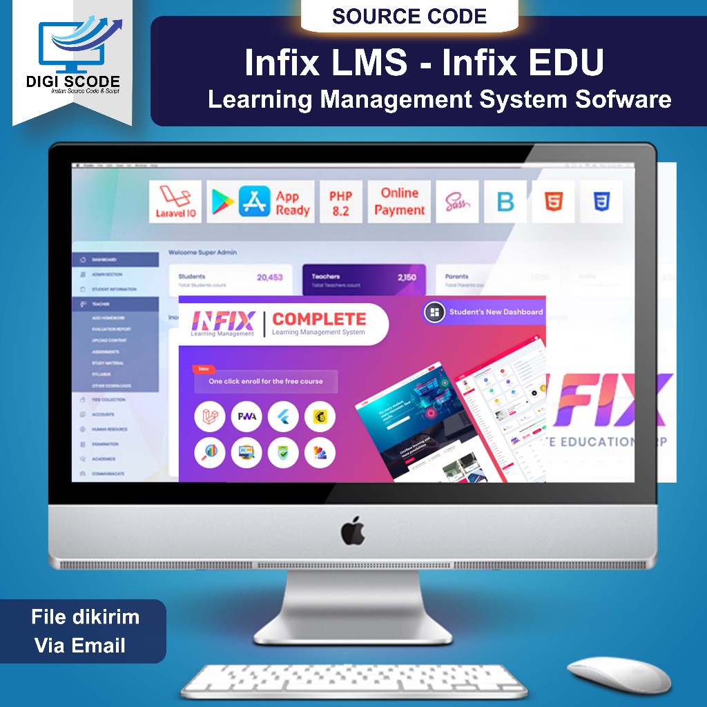 Jual InfixEdu School - Infix LMS - School Management System + 5 Modul ...