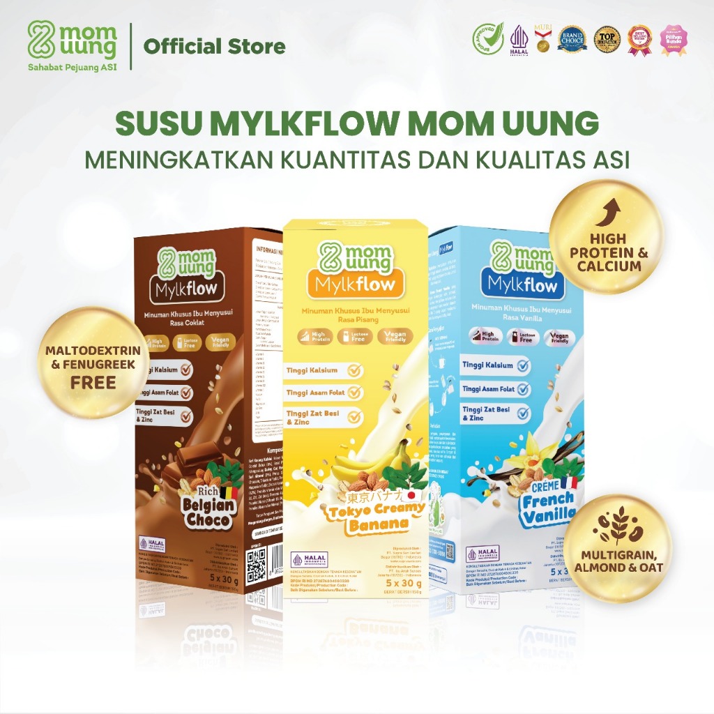 Jual Mom Uung Susu Mylkflow 5 Sachet - Susu Pelancar ASI Halal & BPOM ...