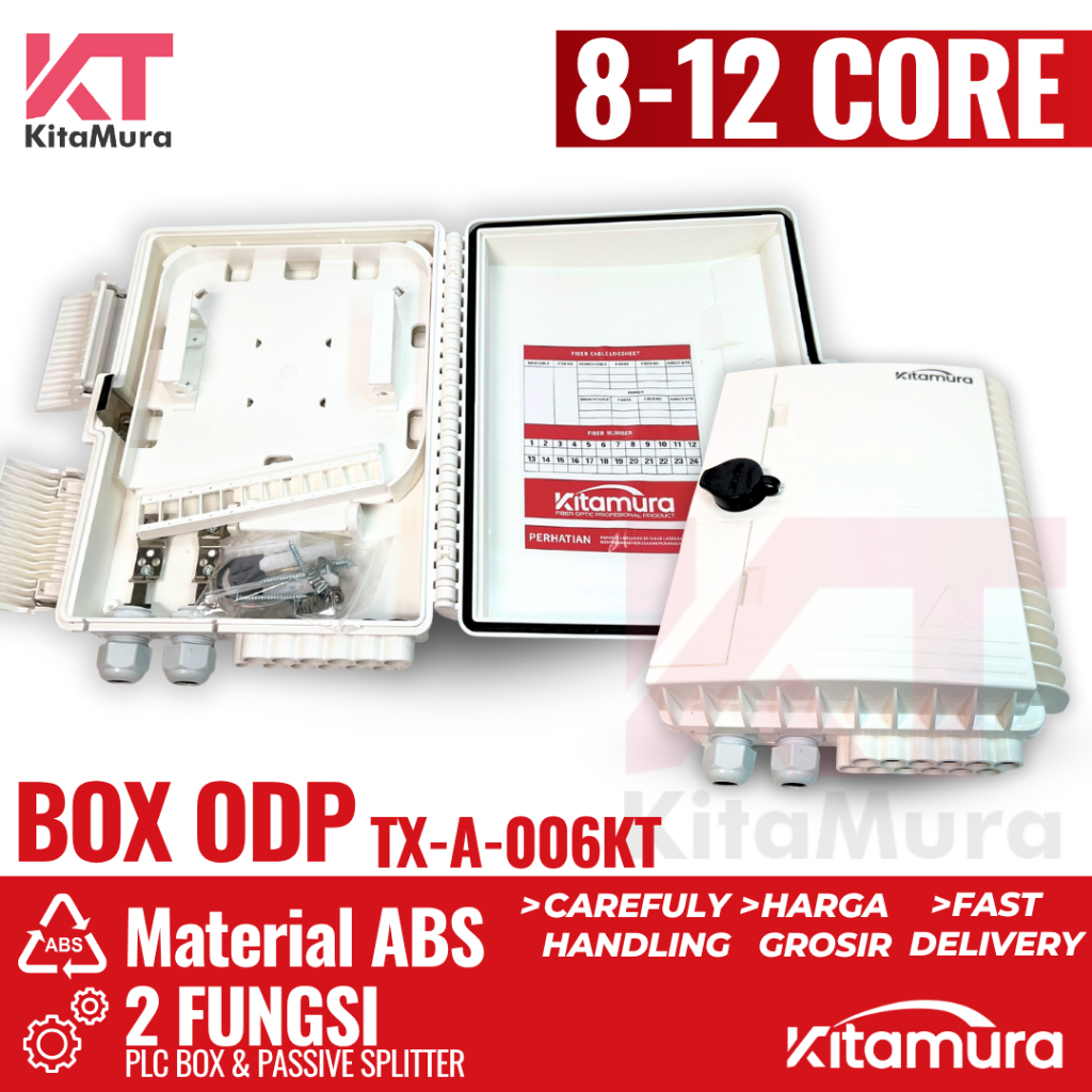 Jual Kitamura ODP 8-12 Core Model Box Splitter | Box ODP Combo 8-12 ...