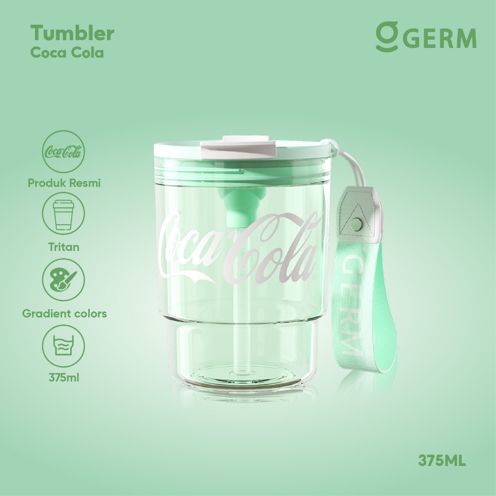 Jual GERM Coca-Cola Botol Air Olahraga Portabel Dengan Sedotan Tahan Suhu Tinggi Cangkir Kopi ...