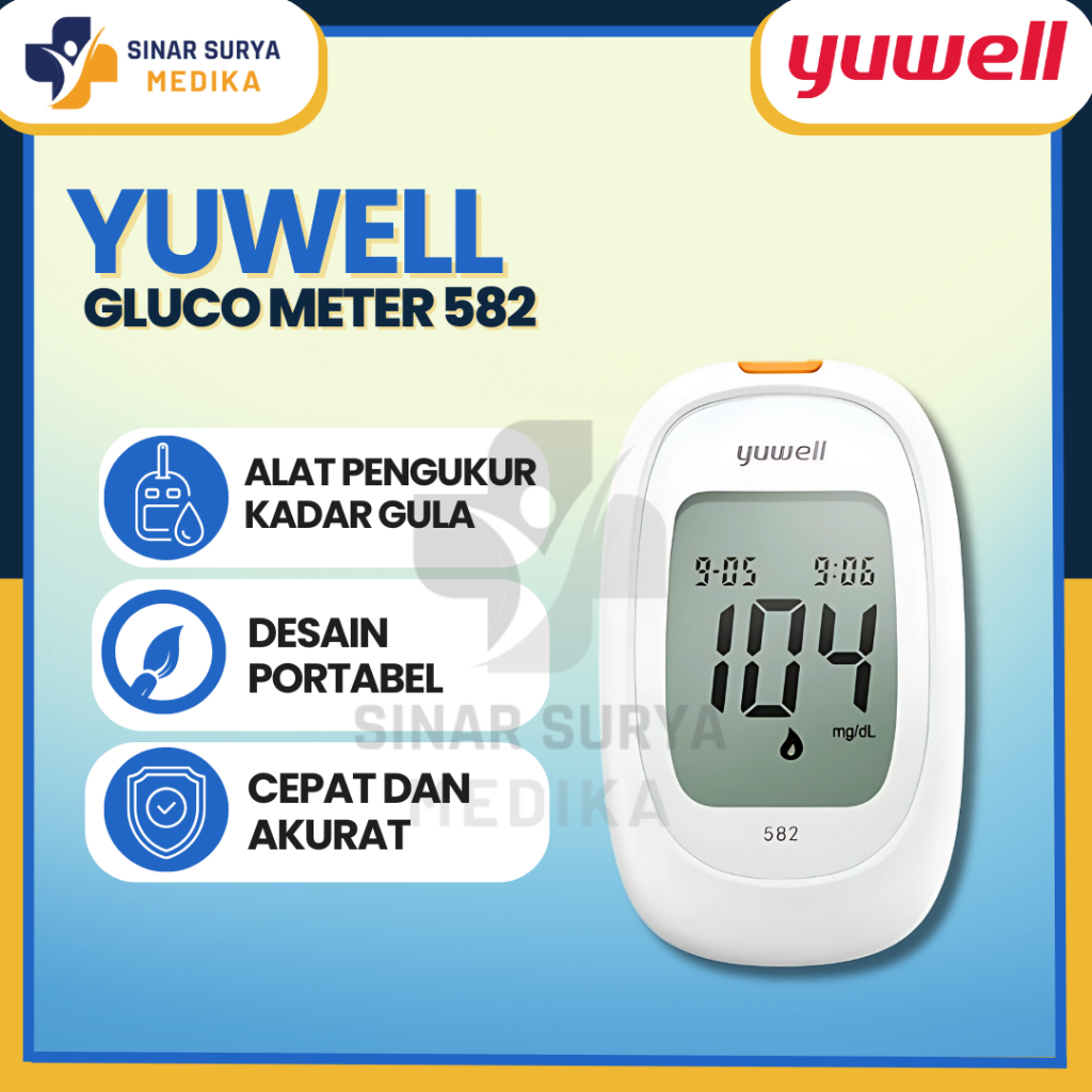 Jual YUWELL - Blood Glucose Meter 582 SET / Alat Cek Gula Darah YUWELL 582 | Shopee Indonesia