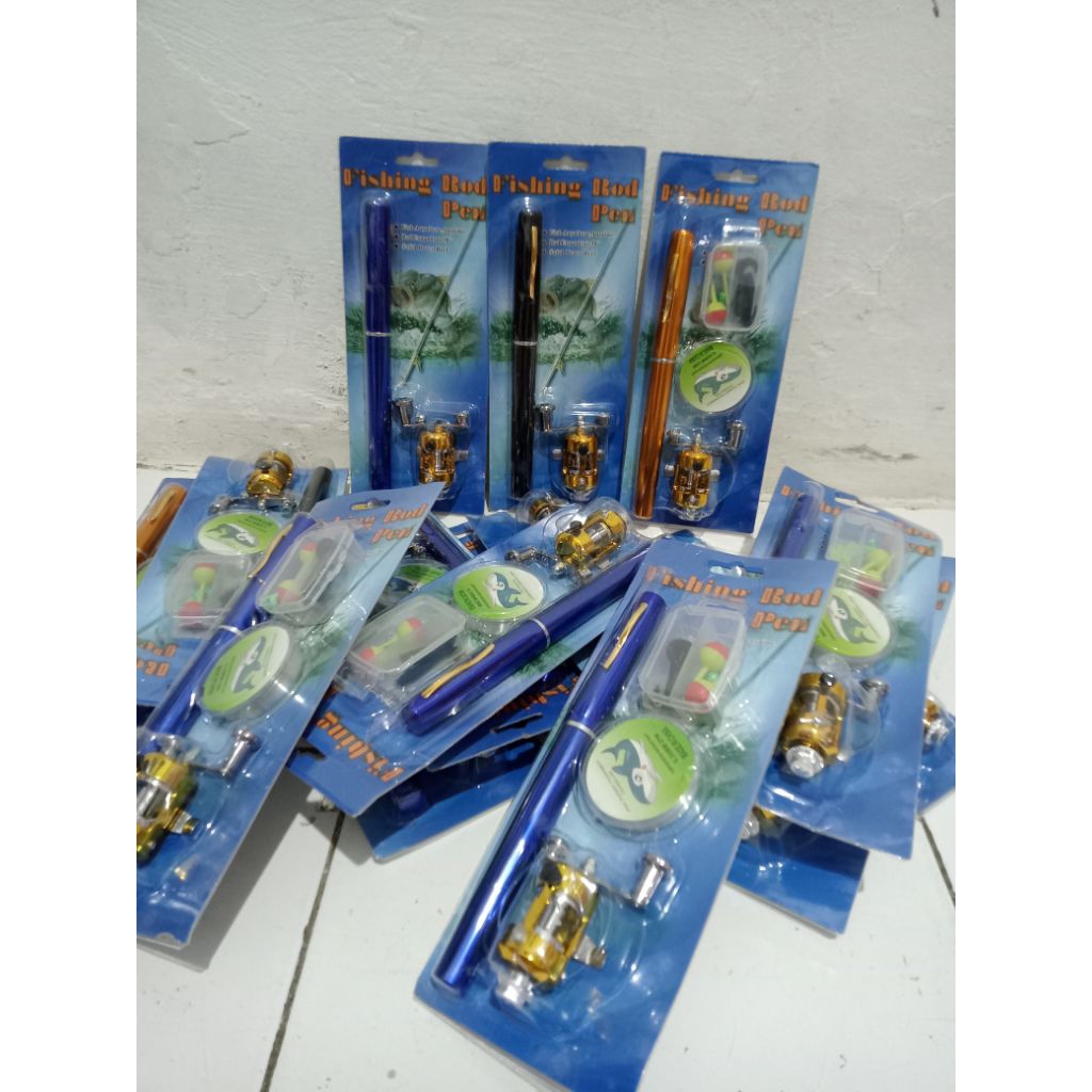 Jual Alat pancing pen/joran/fishing rod pen (tanpa benang dan kail ...