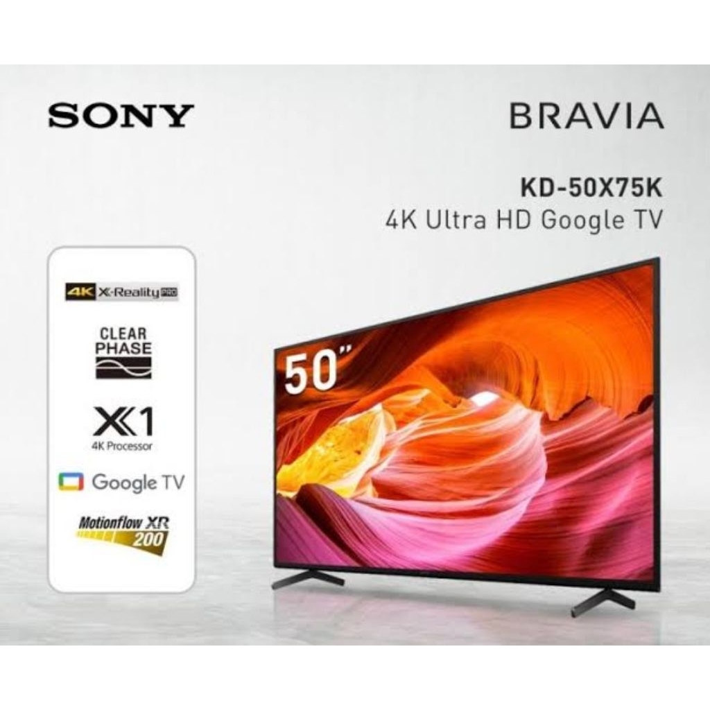 Jual SONY Bravia KD-50X75K 50 Inch 4K UHD HDR Smart Android LED TV ...