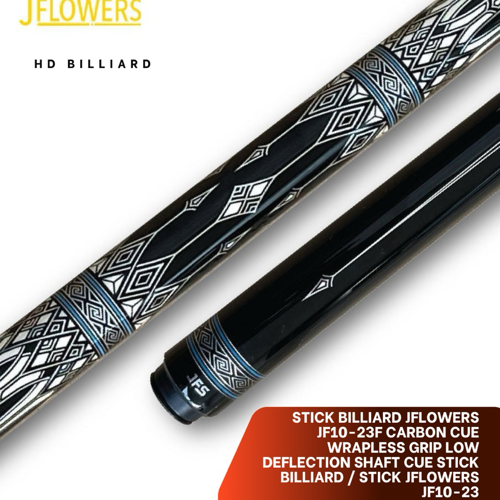 Jual Stick Billiard JFLOWERS JF10-23F Carbon Cue Wrapless Grip Low ...