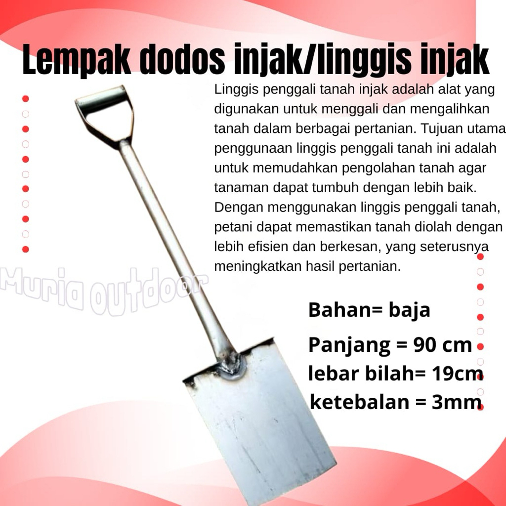 Jual Lempak Lepak Linggis Gali Tanah Baja Lencek Dodos Penggali Tanah ...
