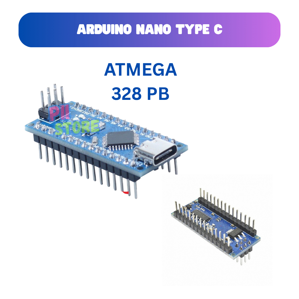 Jual Arduino Nano 328PB V3 Compatible Arduino Nano ATMEGA328PB CH340G Micro USB Type C / Arduino ...