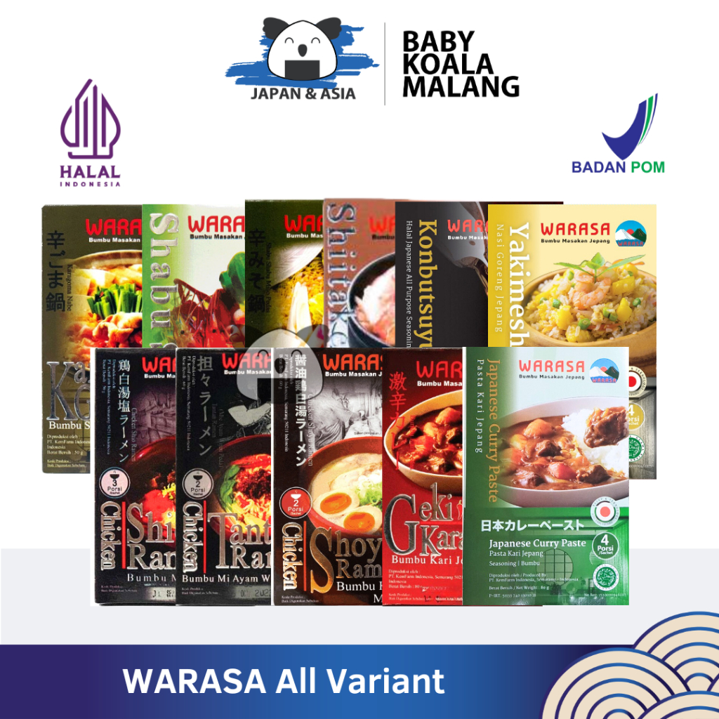 Jual WARASA Bumbu Shabu-Shabu Instan 50 g Halal │ Chicken Shoyu Curry ...