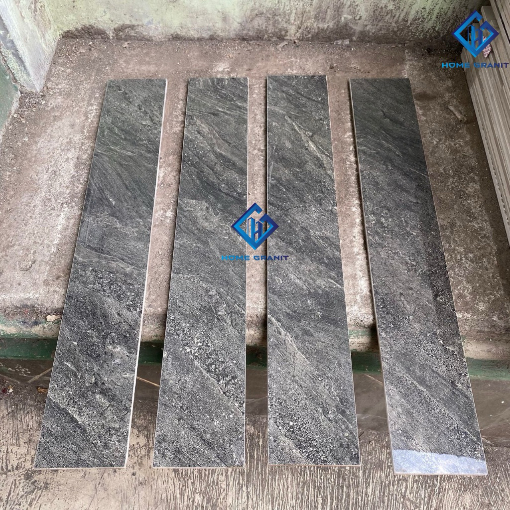 Jual list plint granite 10x60 / 15x60 Omkara dark grey | Shopee Indonesia