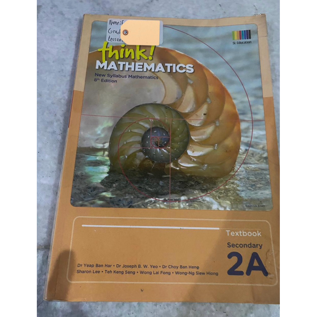 Jual think mathematics secondary 2a textbook sl education bekas ...
