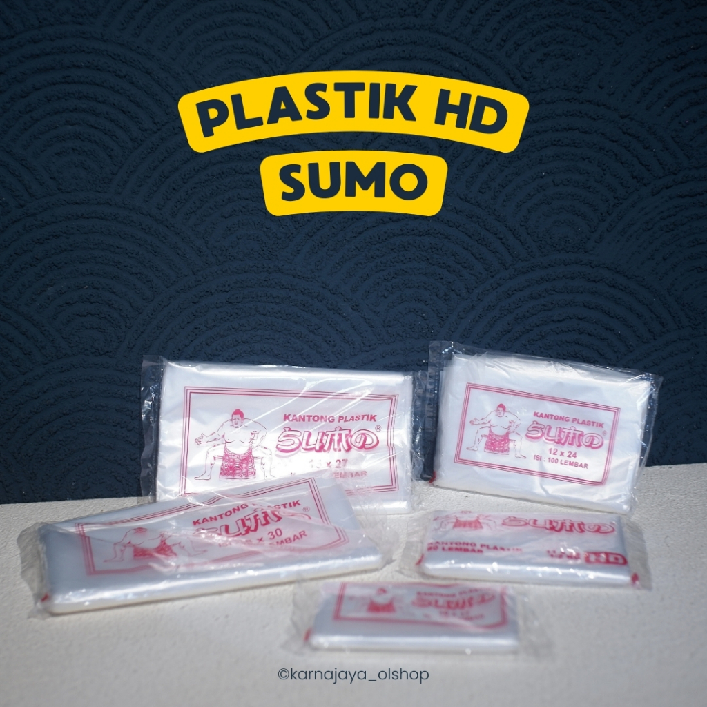 Jual Plastik HD Sumo Murah 10x17 (1/4 kg) 12x24 (1/5kg) 15x27 (1kg ...
