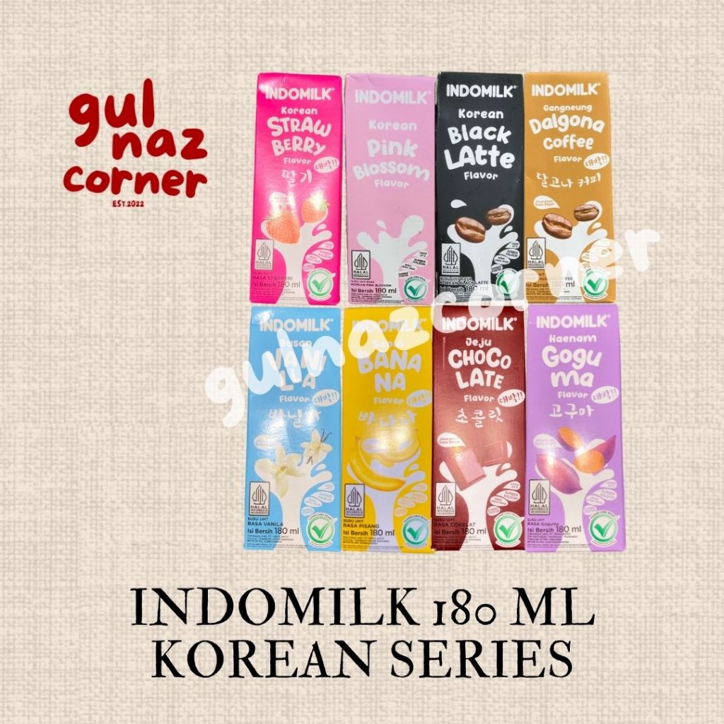 Jual [ FREE PACKING ] SUSU UHT INDOMILK 180 ML KOREAN SERIES | Shopee ...