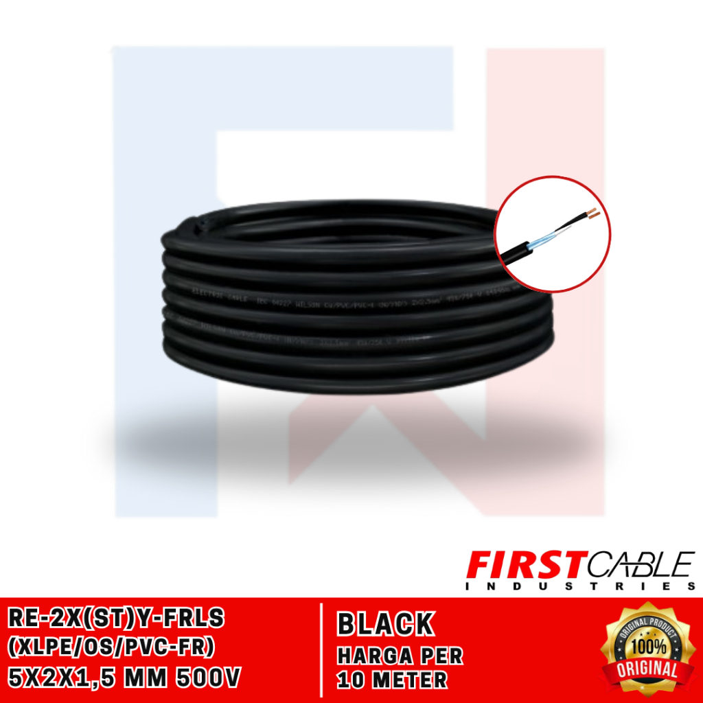 Jual KABEL INSTRUMENT XLPE/OSCR/PVC FR / RE-2X(St)Y-FRLS 5 x 2 x 1.5 mm ...
