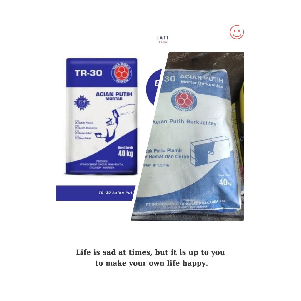 Jual Semen Acian Putih Ecer 5 kg Tiga Roda | Shopee Indonesia