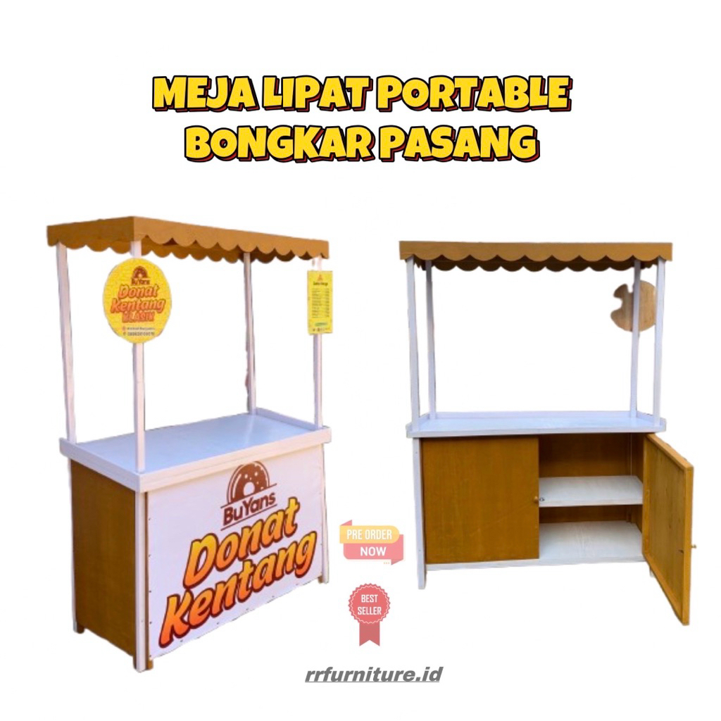 Jual Gerobak Lipat Portable Bisa Bongkar Pasang / Meja Booth / Booth ...