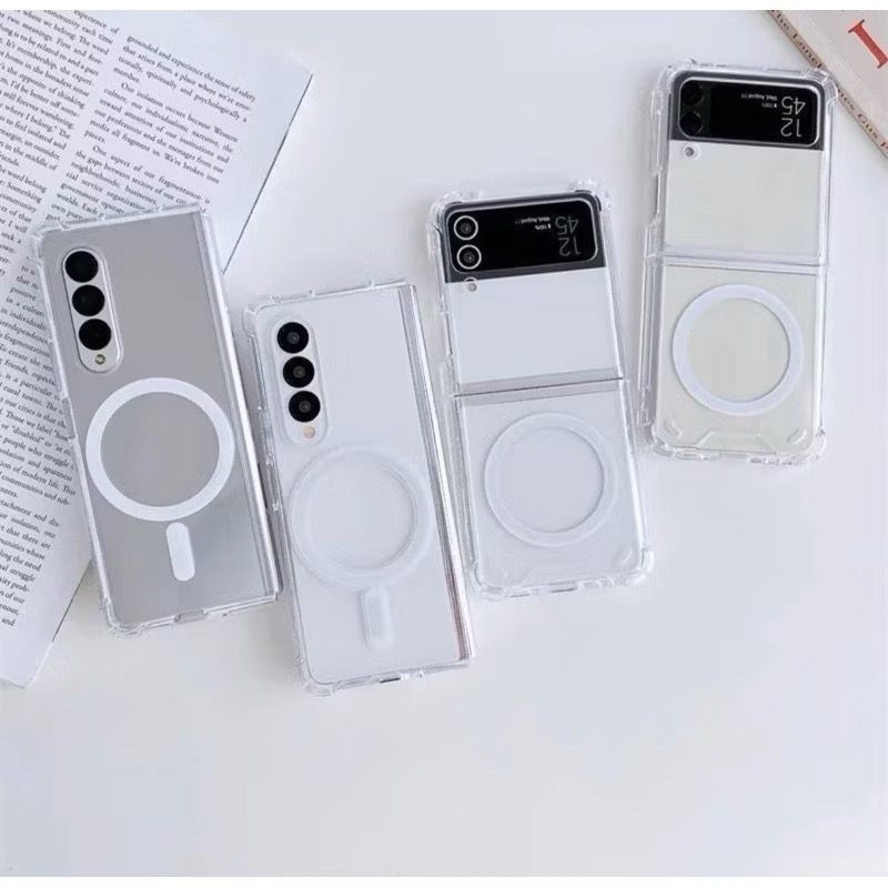 Jual Clear case Magsafe Magnetic For SAMSUNG Z FLIP 3 FLIP 4 FLIP 5 ...