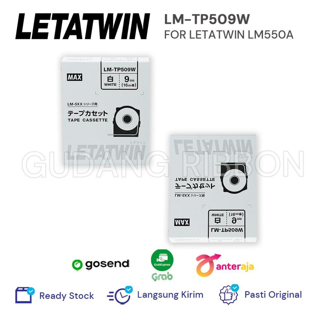 Jual LABEL MAX LETATWIN 9MM PUTIH (LM-TP509W) | Shopee Indonesia