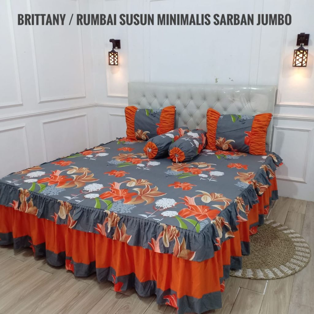 Jual sprei rumbai susun minimalis ukr 180x200x20 | Shopee Indonesia