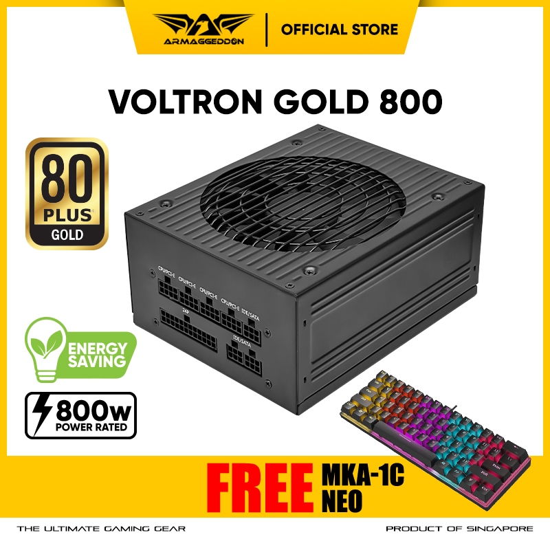 Jual Power Supply Armaggeddon Voltron Gold 800 Modular PSU 80+ Gold Certified | Garansi Resmi 10 ...