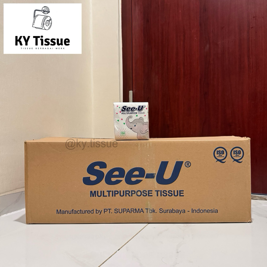 Jual Tissue SeeU Gajah (Tissue PopUp/Dus) — @48pcs @1ply | Shopee Indonesia
