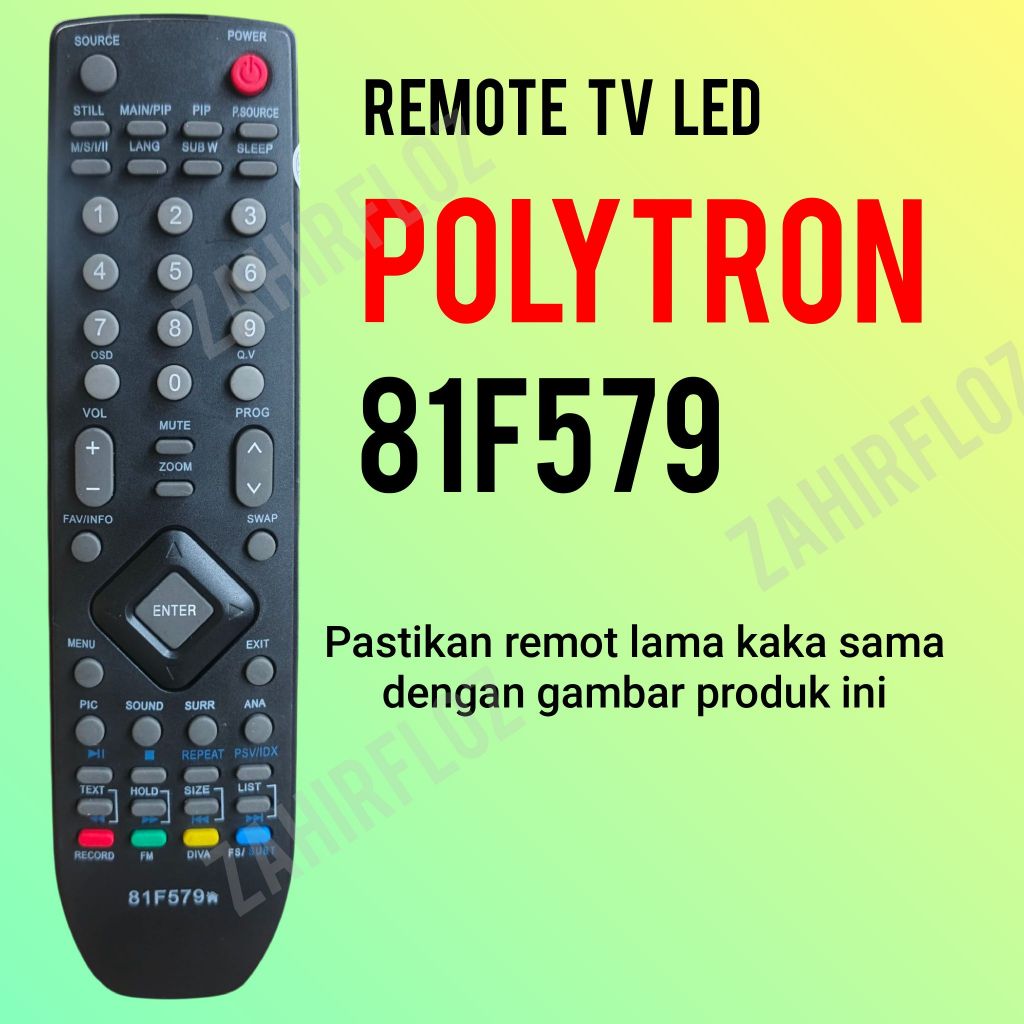 Jual Remote 81f579 polytron tv lcd led remot | Shopee Indonesia