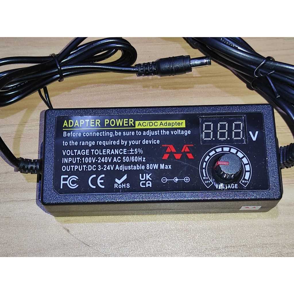 Jual Adaptor Adjustable 3-24V daya max 80Watt | Shopee Indonesia