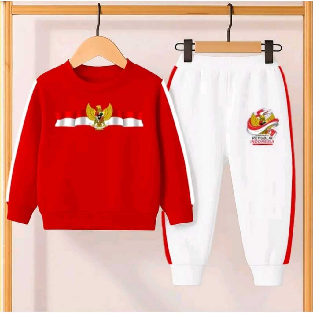 Jual SETELAN BAJU MERAH PUTIH ANAK ANAK 17 AGUSTUS | Shopee Indonesia