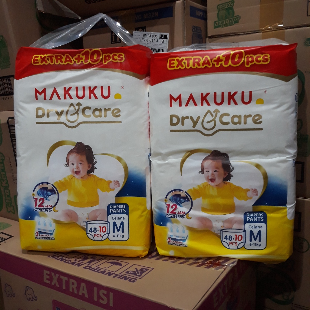 Jual [PAKET 2 BALL] Makuku Dry Care M48 +10/L44/L44 +10/XL36 +6/XXL34 ...