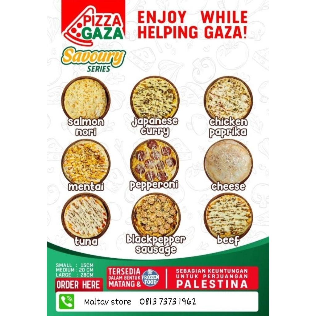 Jual [READY/PRE-ORDER] PIZZA GAZA FROZEN ALL VARIAN HOMEMADE | Shopee ...