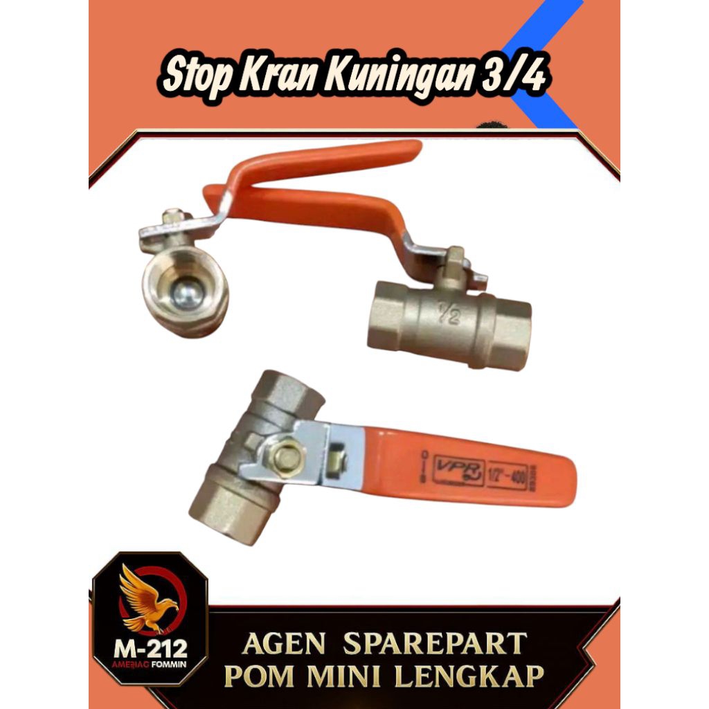 Jual Stop Kran 3/4 Atau Ball Valve 3/4 Sparepart Pom Mini Pertamini ...