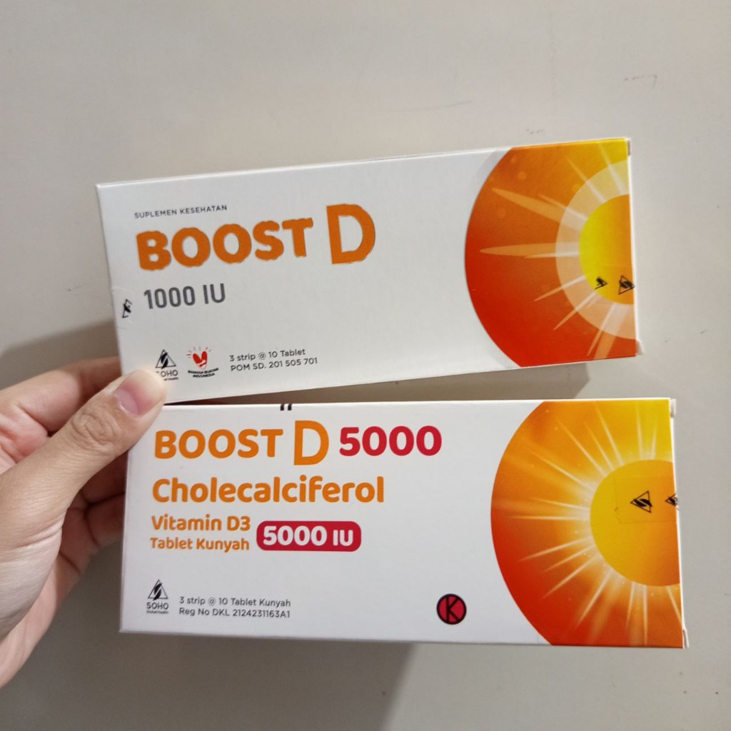 Jual BOOST D 1000 IU / BOOST D 5000 IU-VITAMIN D3 BOX 30 TABLET ...