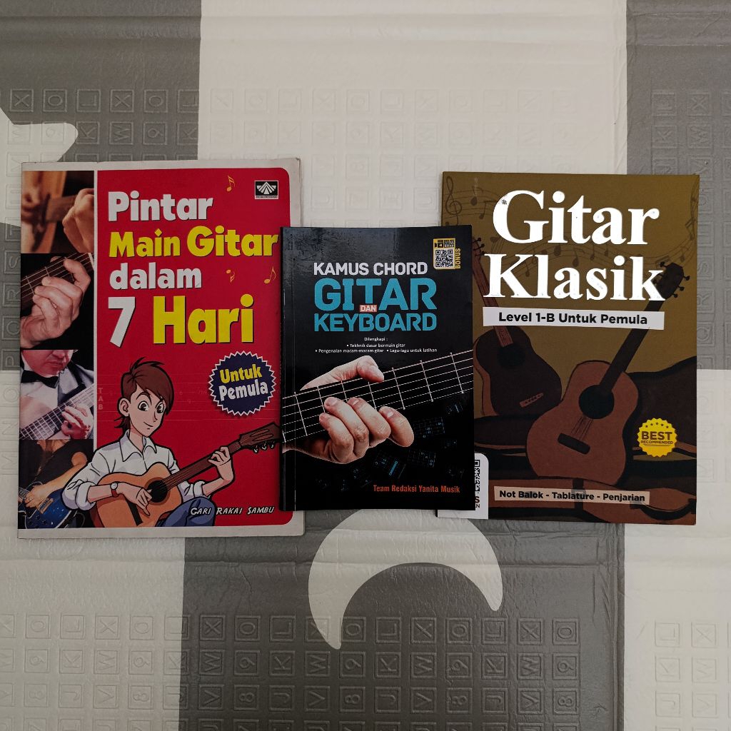 Jual Buku pedoman panduan belajar memainkan gitar dan keyboard untuk ...