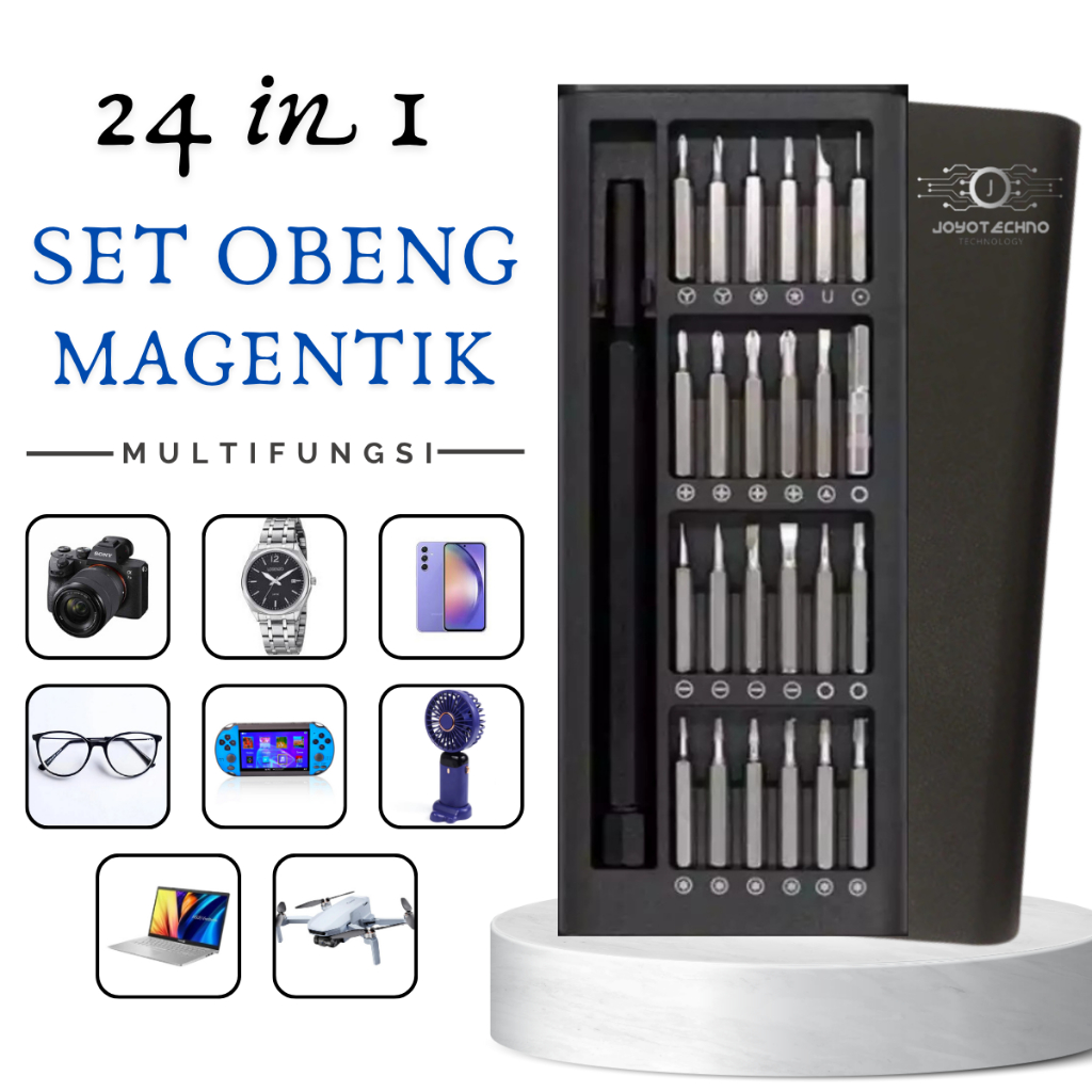 Jual Obeng Set Premium 24 in 1 Magnetic Screwdriver Multifungsi Praktis / Obeng Set Portable ...