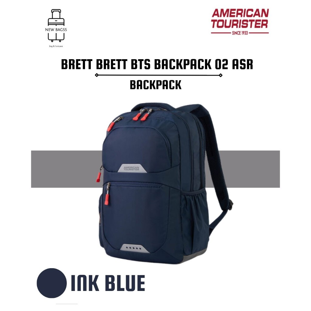 Jual American Tourister Brett BTS Backpack 02 R - Ink Blue, Lightweight ...