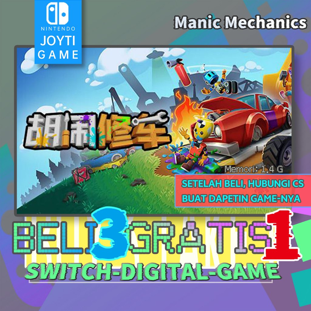 Jual Manic Mechanics Nintendo Switch Digital Game （BELI 3 GRATIS 1 ...