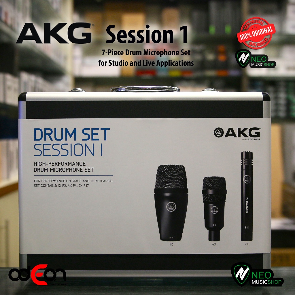 Jual MICROPHONE DRUM KIT AKG SESSION 1 | Shopee Indonesia