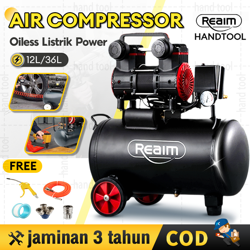 Jual Reaim Mesin Kompresor Angin 36L 1100W kompresor udara Kompresor ...