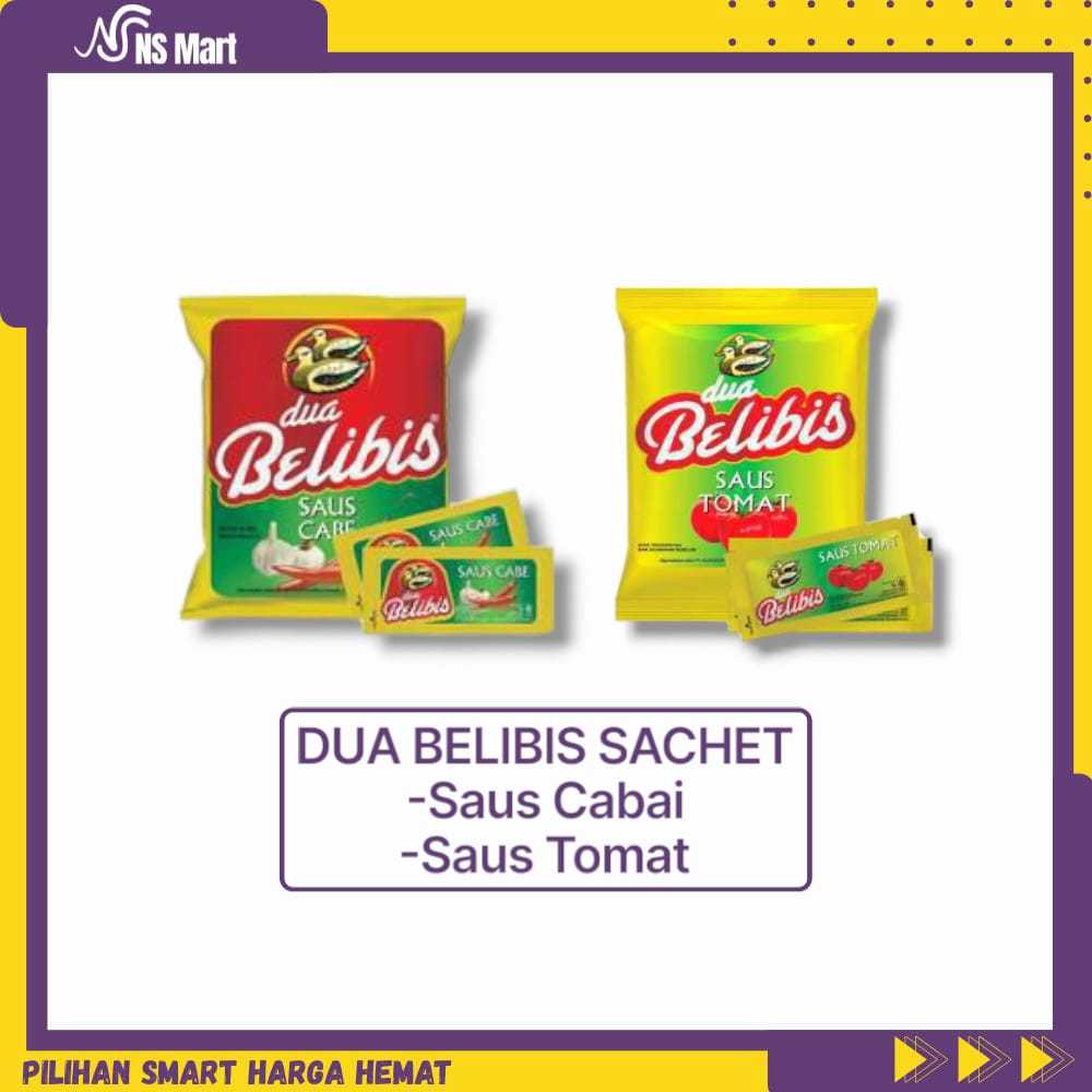 Jual Dua Belibis Saus Cabe / Tomat 8gr Kemasan Sachet 1 Pack Isi 24 ...