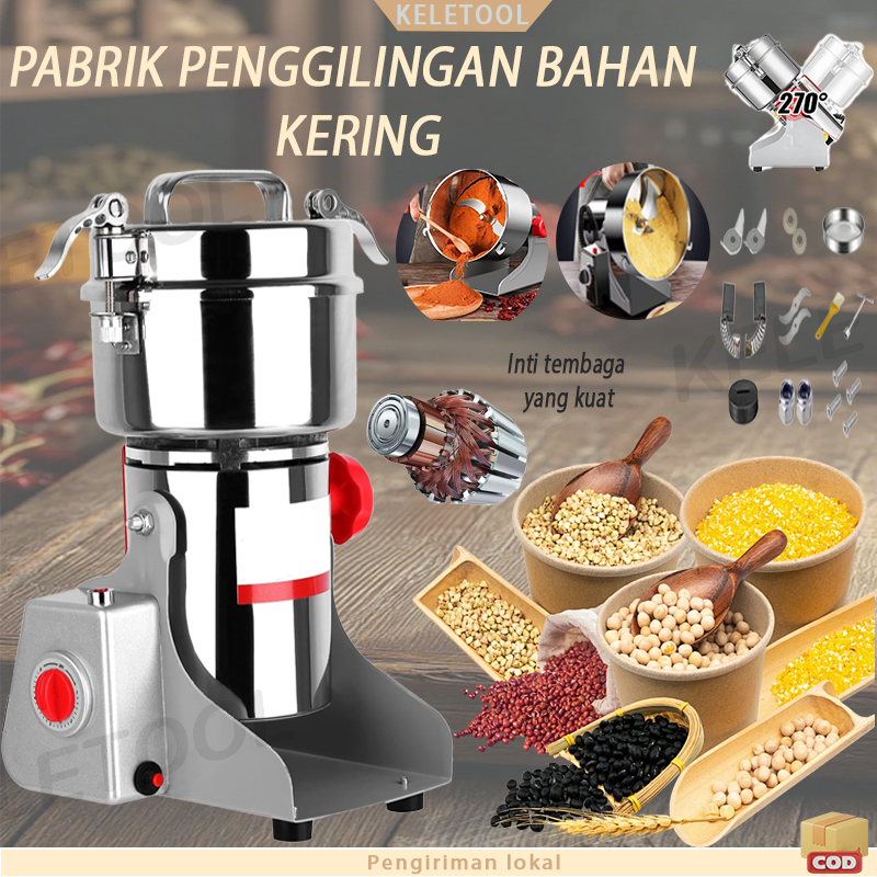 Jual Penggiling Tepung Gerinda Elektrik 1800g Mesin Giling Bumbu Rempah ...