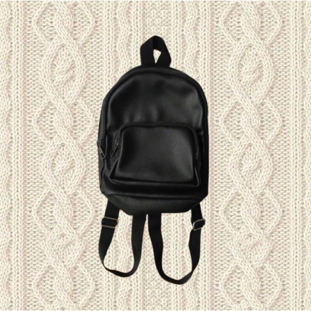 Jual Preloved | Mini Black Backpack Stroberi | Shopee Indonesia