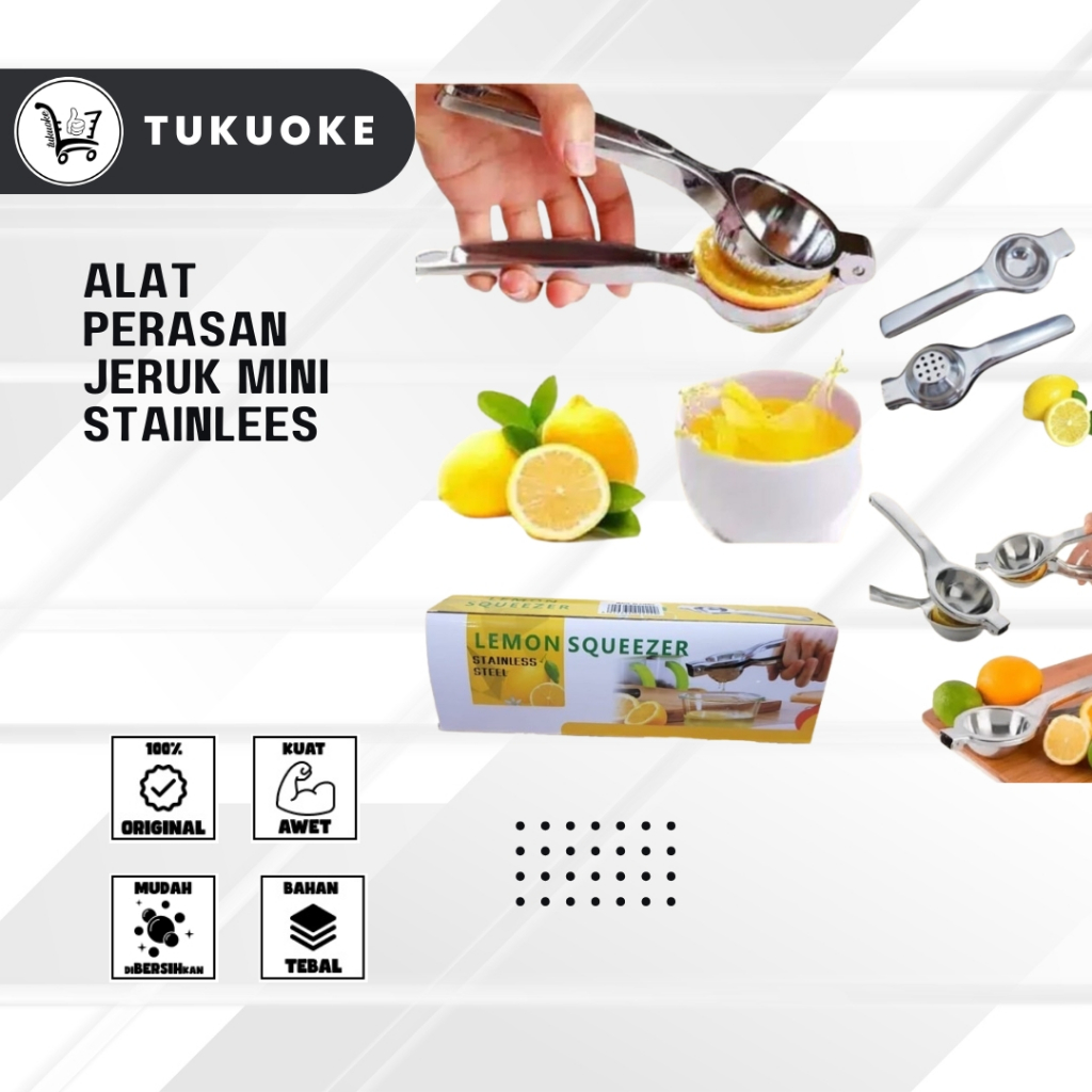 Jual ALAT PERASAN JERUK MINI / PERASAN LEMON BAHAN STAINLESS ALAT PERAS ...