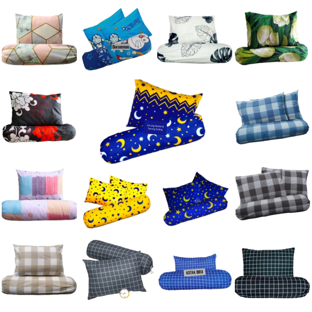 Jual (1 SET) SARUNG BANTAL & SARUNG GULING KARAKTER HOMEMADE | Shopee ...