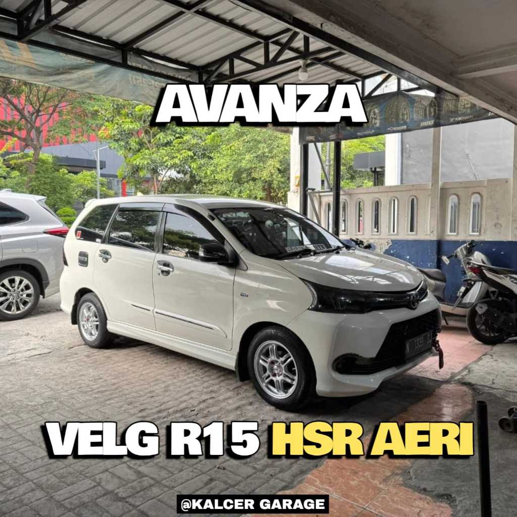 Jual VELG MOBIL AVANZA RING 15 HSR AERI R15 PCD 4X100-4X114,3 SILVER ...