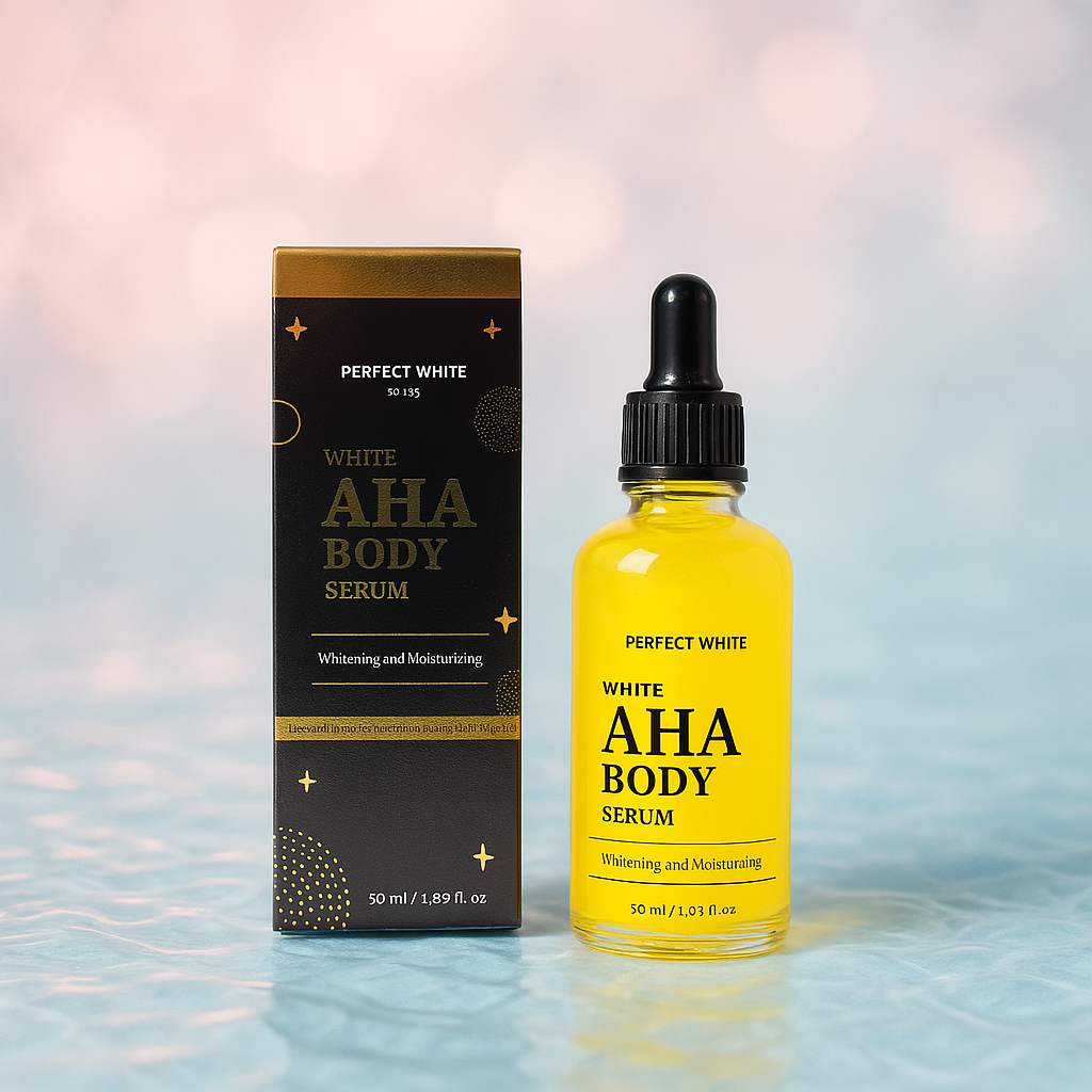 Jual Perfect White AHA Body Serum Whitening & Moisturizing 50Ml/aha whitening body serum/body ...