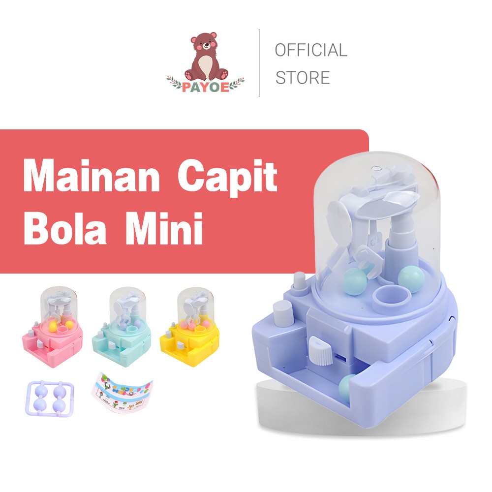 Jual PAYOE Mainan Mesin Capit Mini Bola Claw Fun Catcher Machine Kids ...