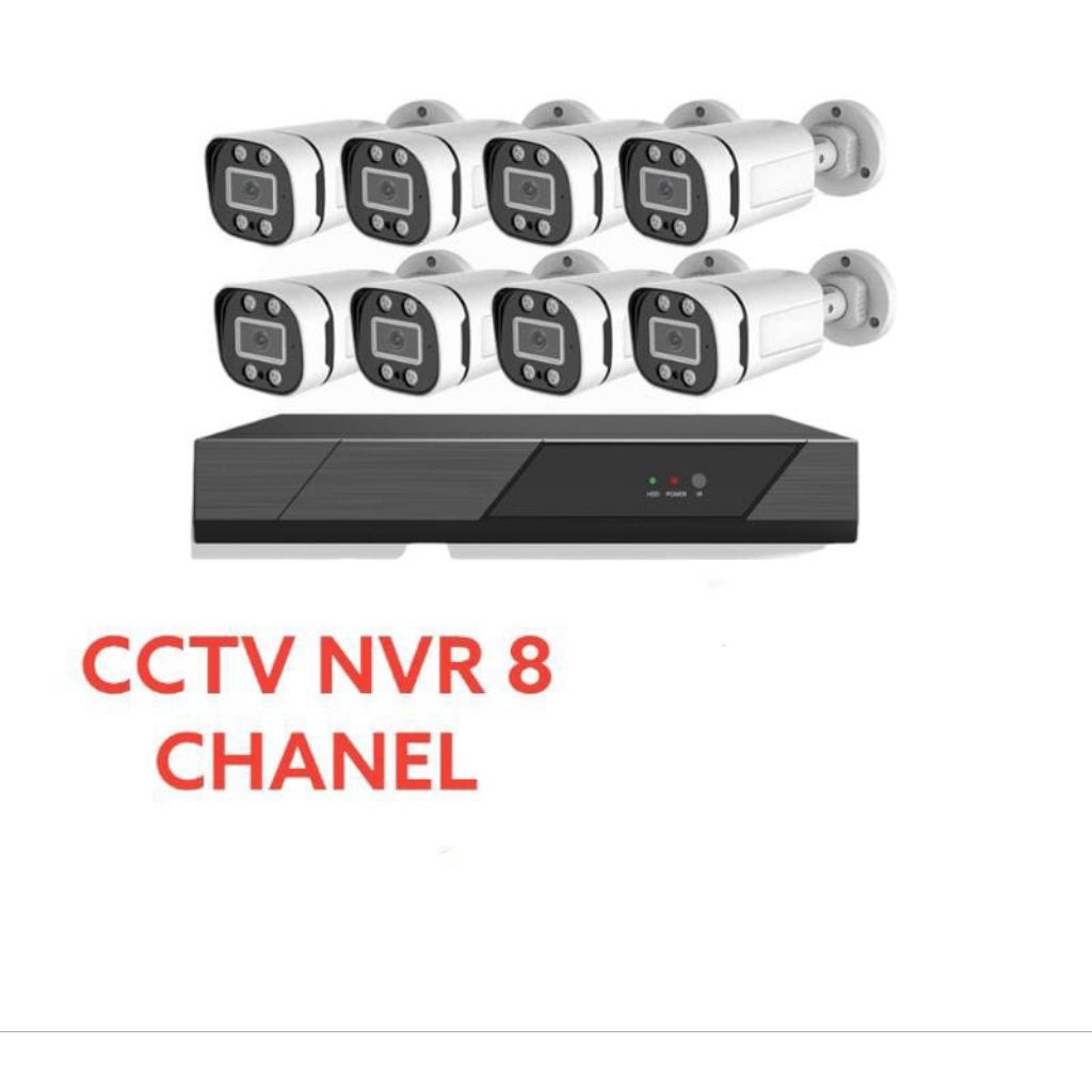 Jual NVR 8 Channel 8 Camera CCTV Wireless Paket Lengkap | Shopee Indonesia