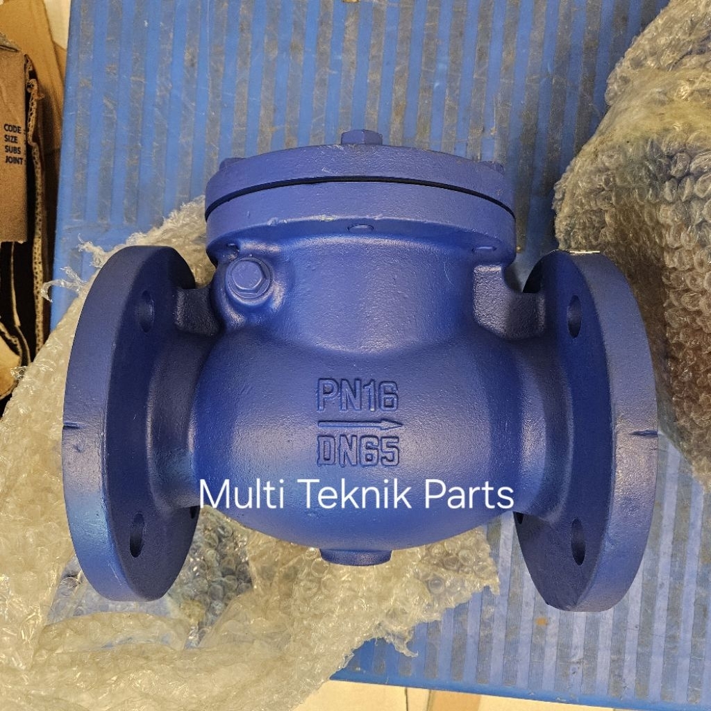 Jual Swing Check Valve Cast Iron PN 16 2 1/2" inch DN65 / Klep Tabok PN16 | Shopee Indonesia