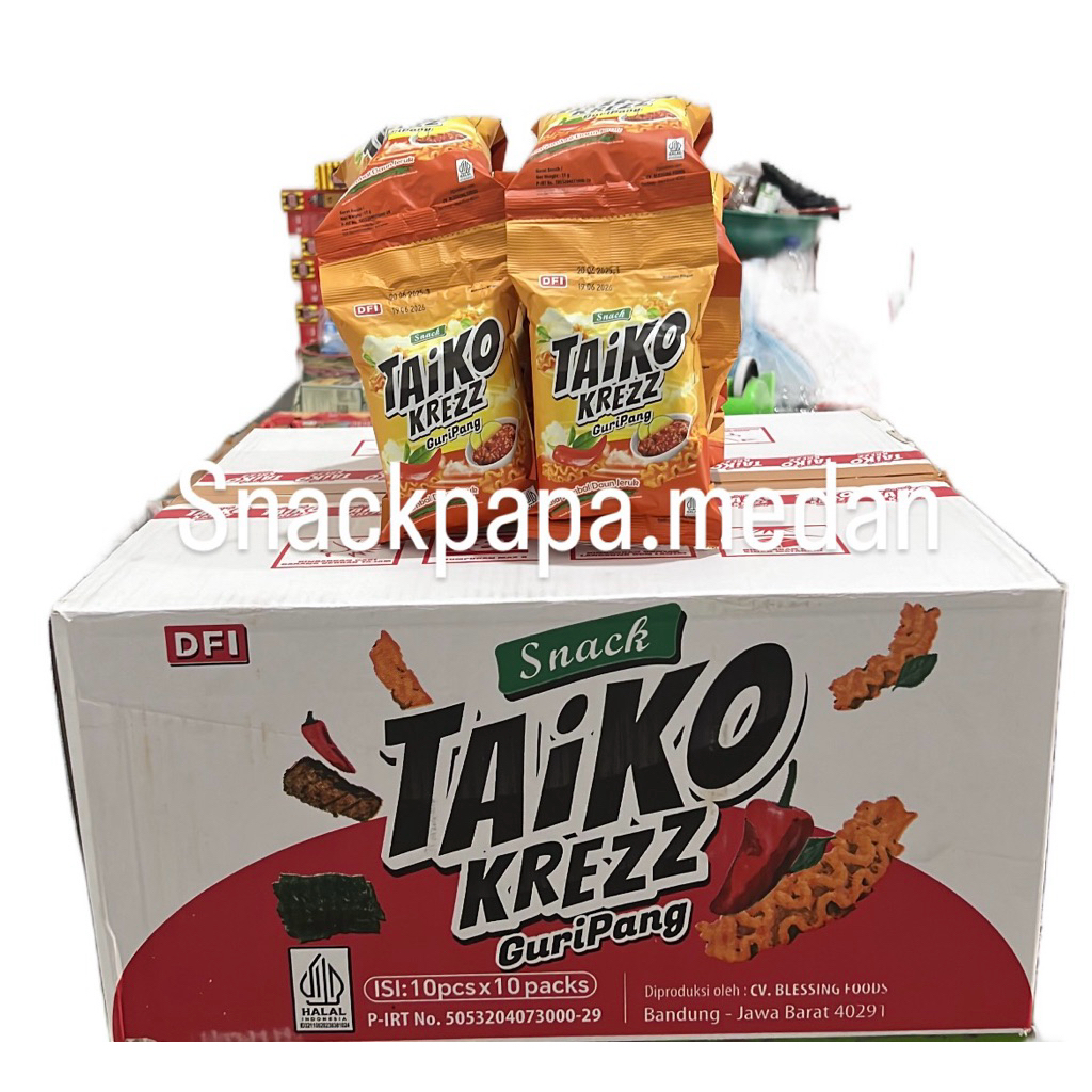 Jual SNACK VIRAL TAIKO KREZZ GURIPANG [1 RENCENG ISI 10 BUNGKUS @15G ...