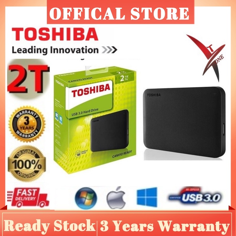 Jual Toshiba Canvio Basic 1TB/2TB HD Hardisk Eksternal Ukuran2.5 HDD External USB 3.0 harddrive ...