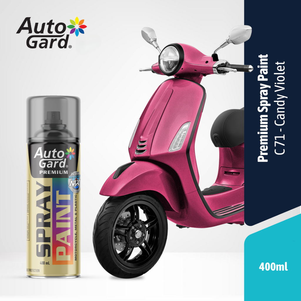 Jual AutoGard AG-C71 Candy Violet Cat Semprot Premium Motor Mobil ...