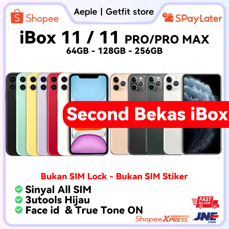 Jual iBOX - IP 11 / IP 11 PRO / IP 11 PRO MAX Second Bekas 64GB 128GB ...